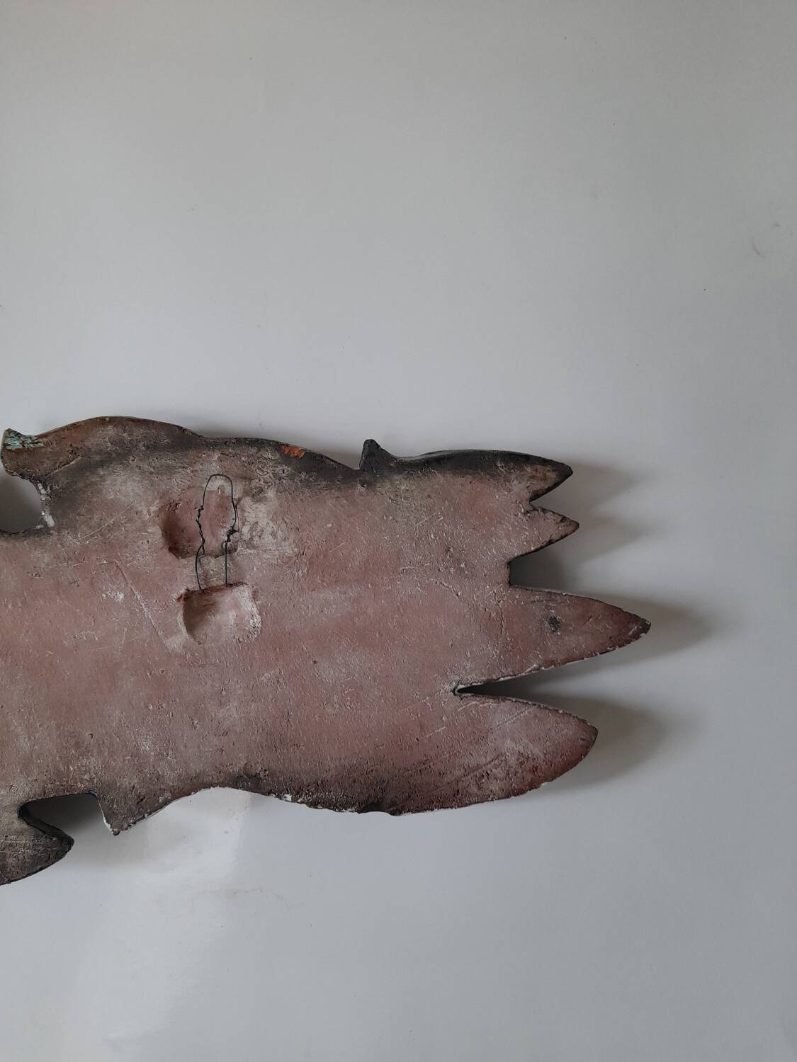 Grande sculpture bas relief poissons en céramique | Selency