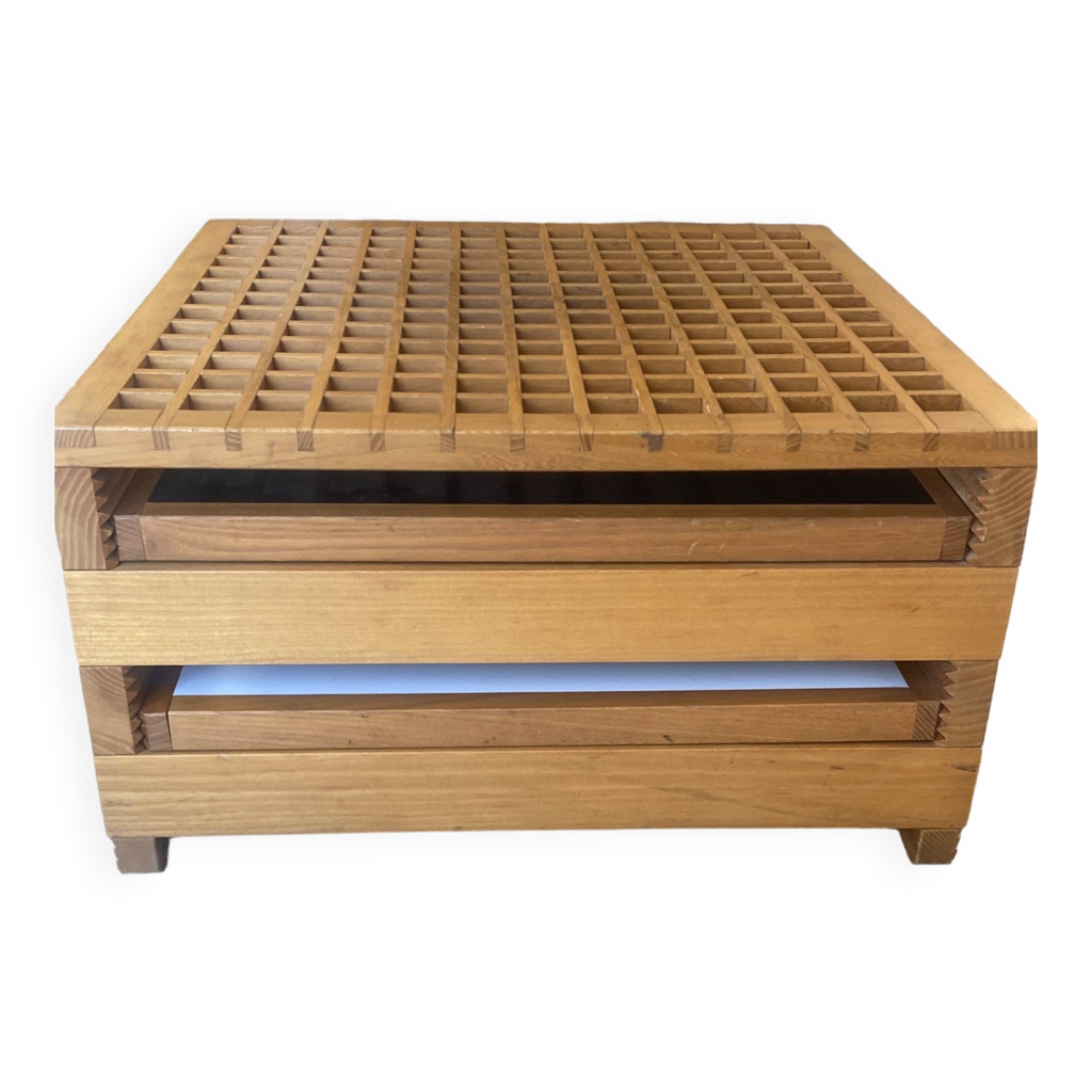 Table basse caillebotis Vuarnesson | Selency