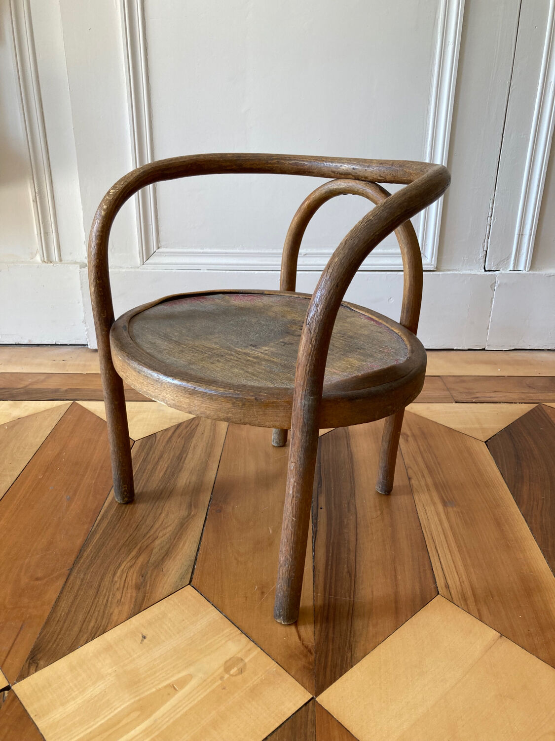 Chaise enfant bois courbé ancienne | Selency