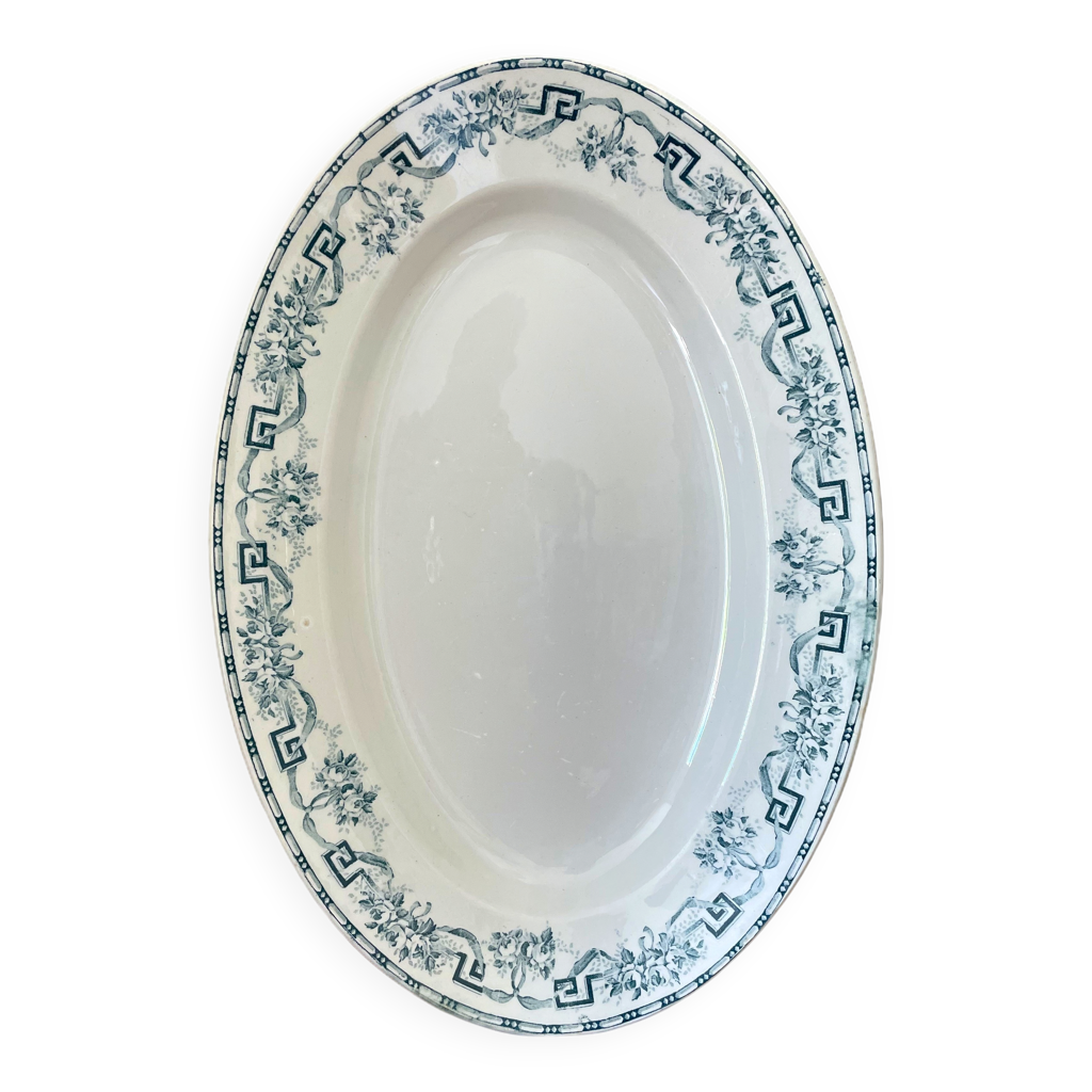 Plat de service ancien en faïence de Saint-Amand (Nord) | Selency