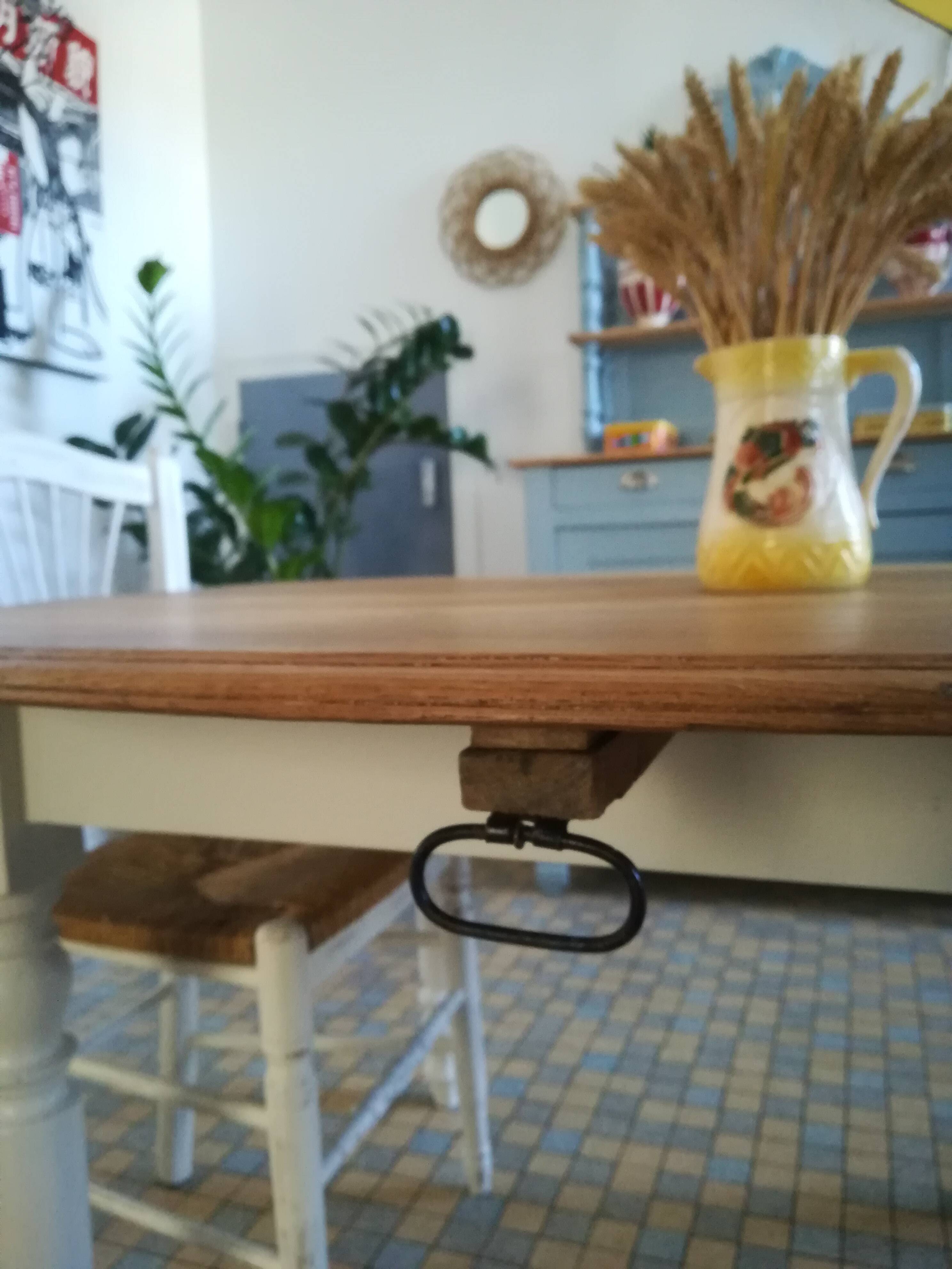 Table ronde à volets rabattables | Selency