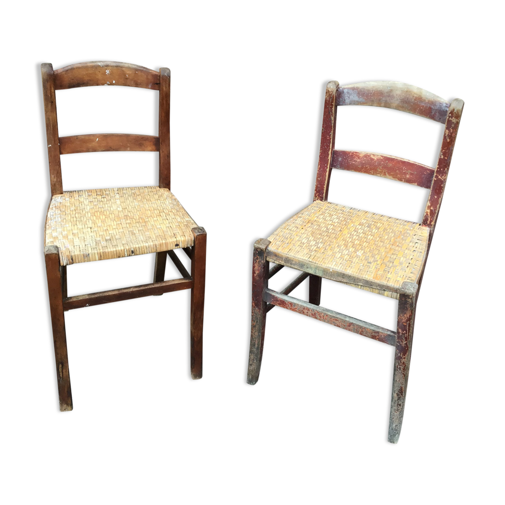 Set de 2 chaises bistrot restaurant taverne brasserie 1930 Alsace Tigre ...