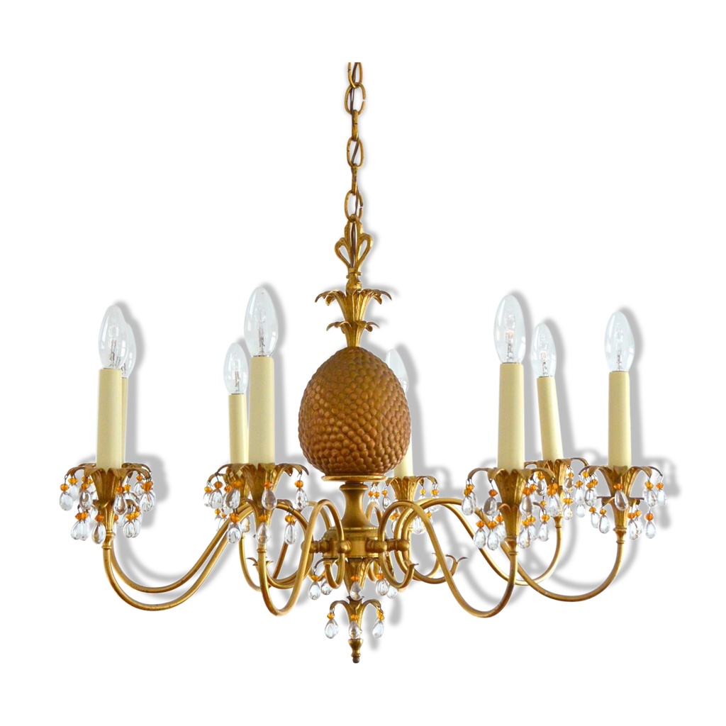 Lustre ananas Hollywood regency 1960s | Selency