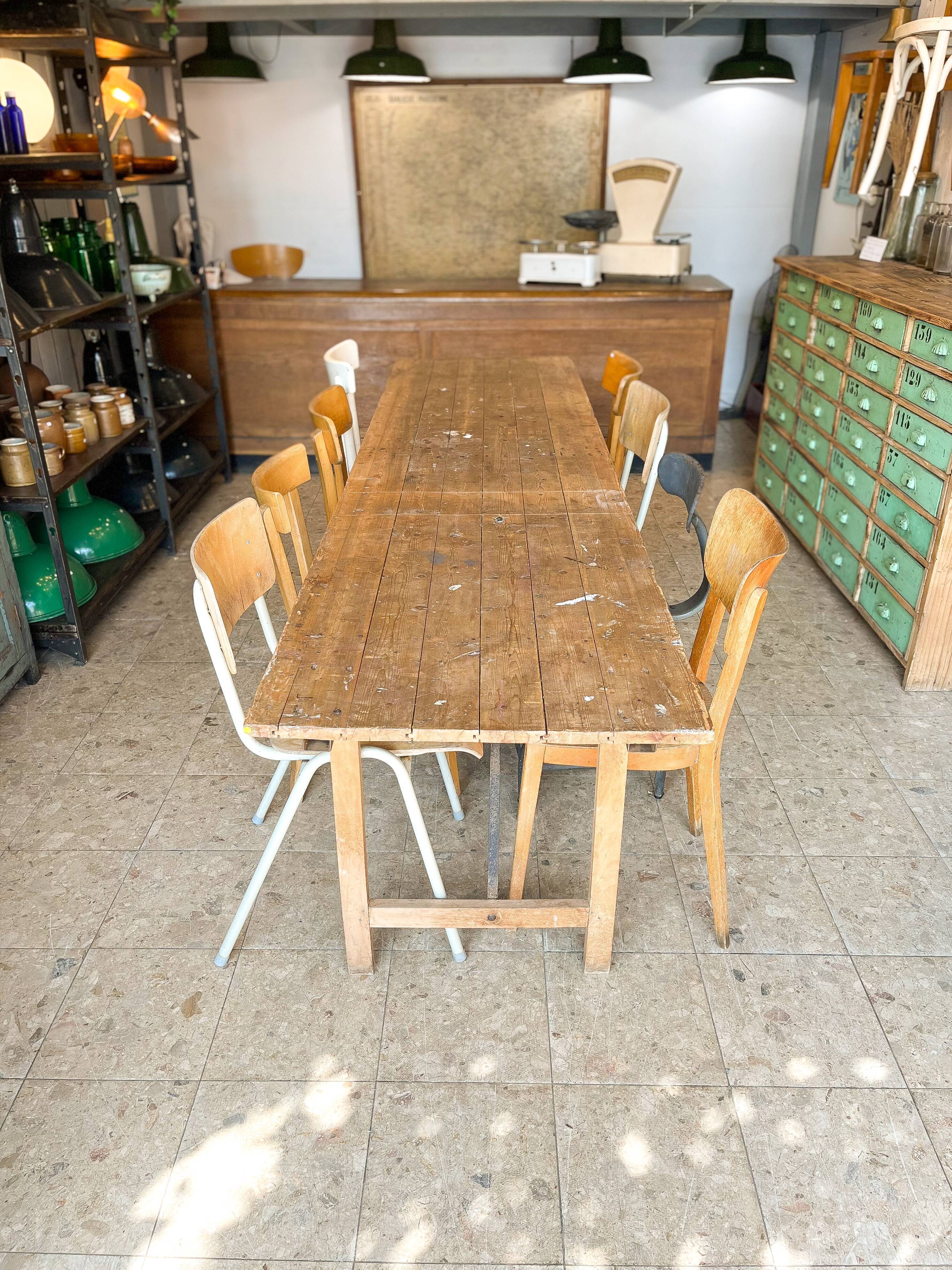 Ancienne table de guinguette pliante | Selency