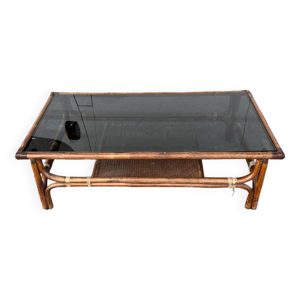 Rattan coffee table | Selency