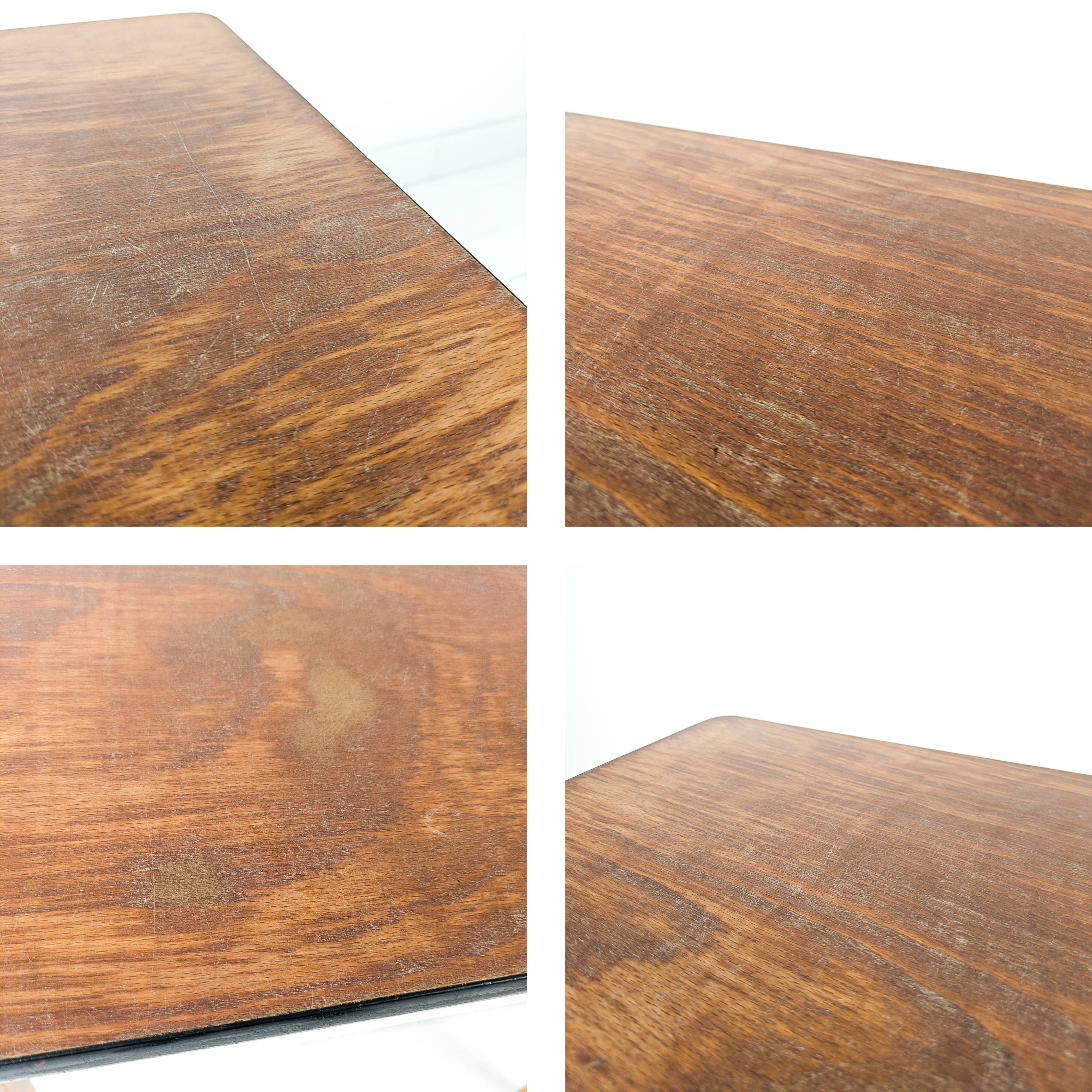 Bureau d'enfant vintage Mid-Century en bois table d'écolier rétro pour cham | Selency