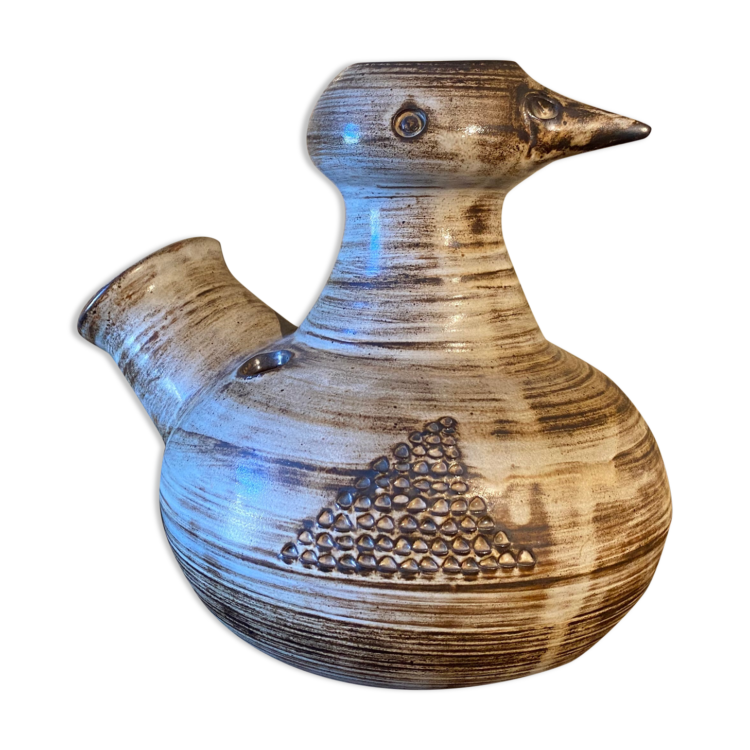 Sculpture Oiseau en céramique Jacques Pouchain Dieulefit | Selency