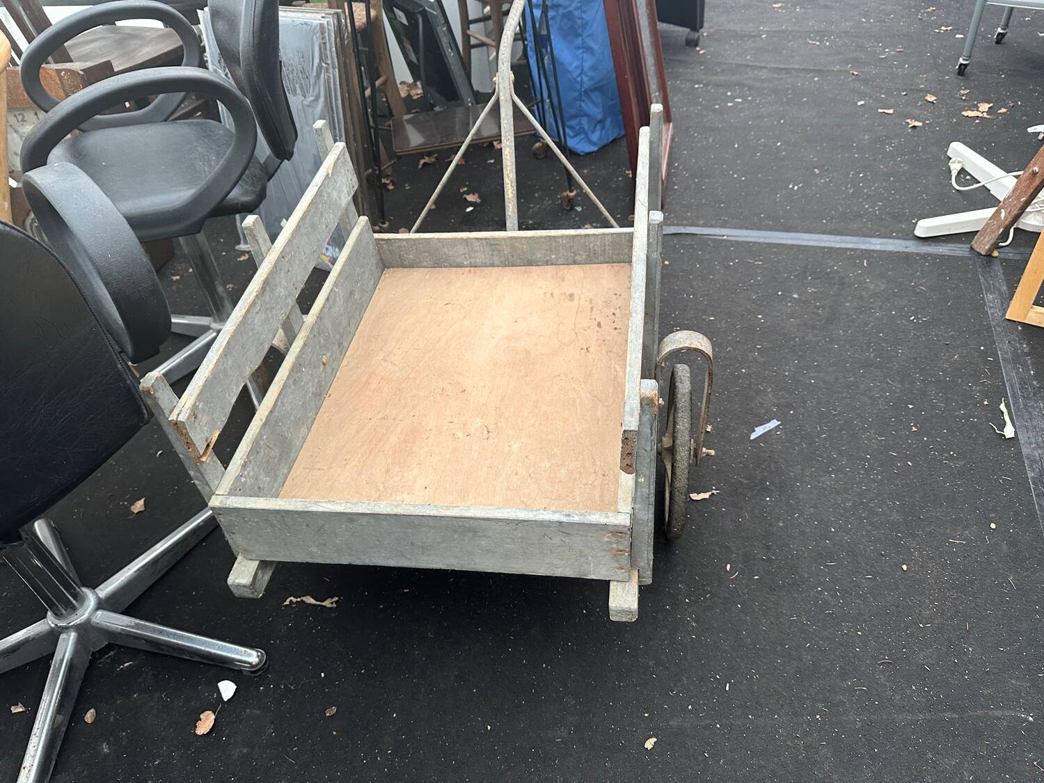 Charette bois et métal | Selency