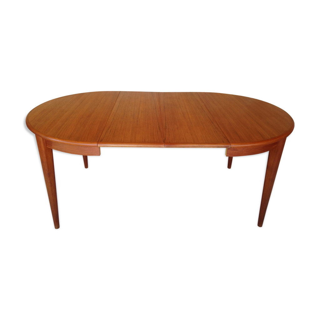 Table a manger extensible en teck Circa 1960/70 | Selency