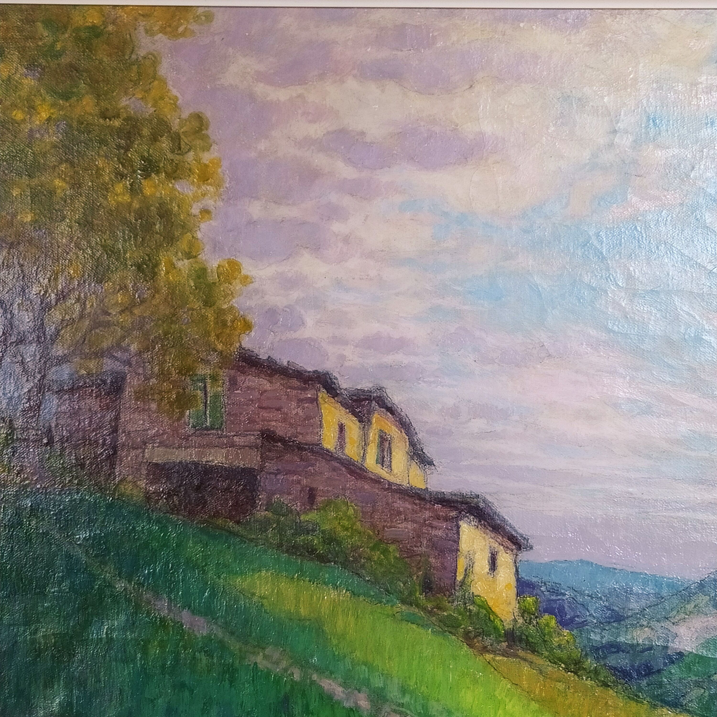 Huile sur toile signée René Beauclair peintre de Montauban Paysage du ...