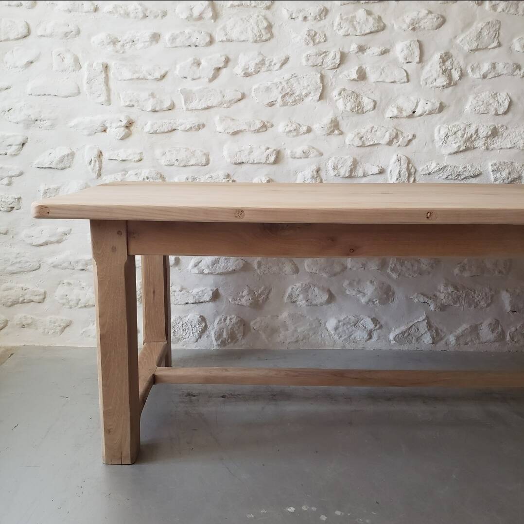 Grande table de ferme en noyer massif | Selency