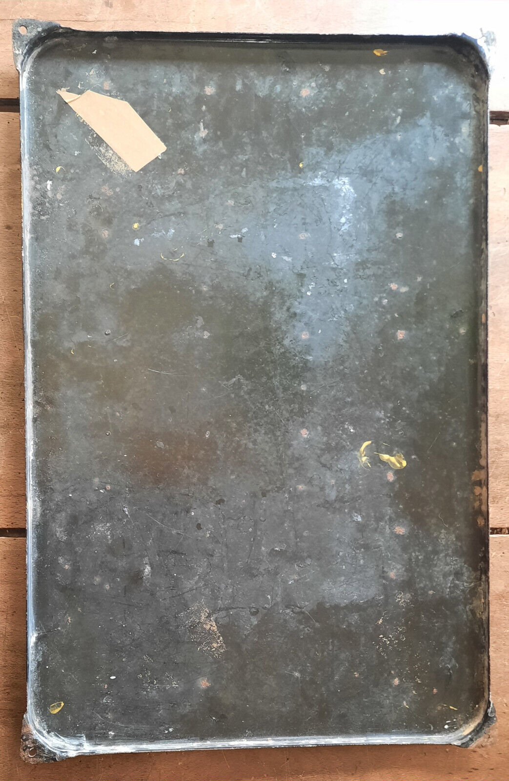 Ancienne plaque émaillée "Spectrol peinture" 38x58cm 50's | Selency