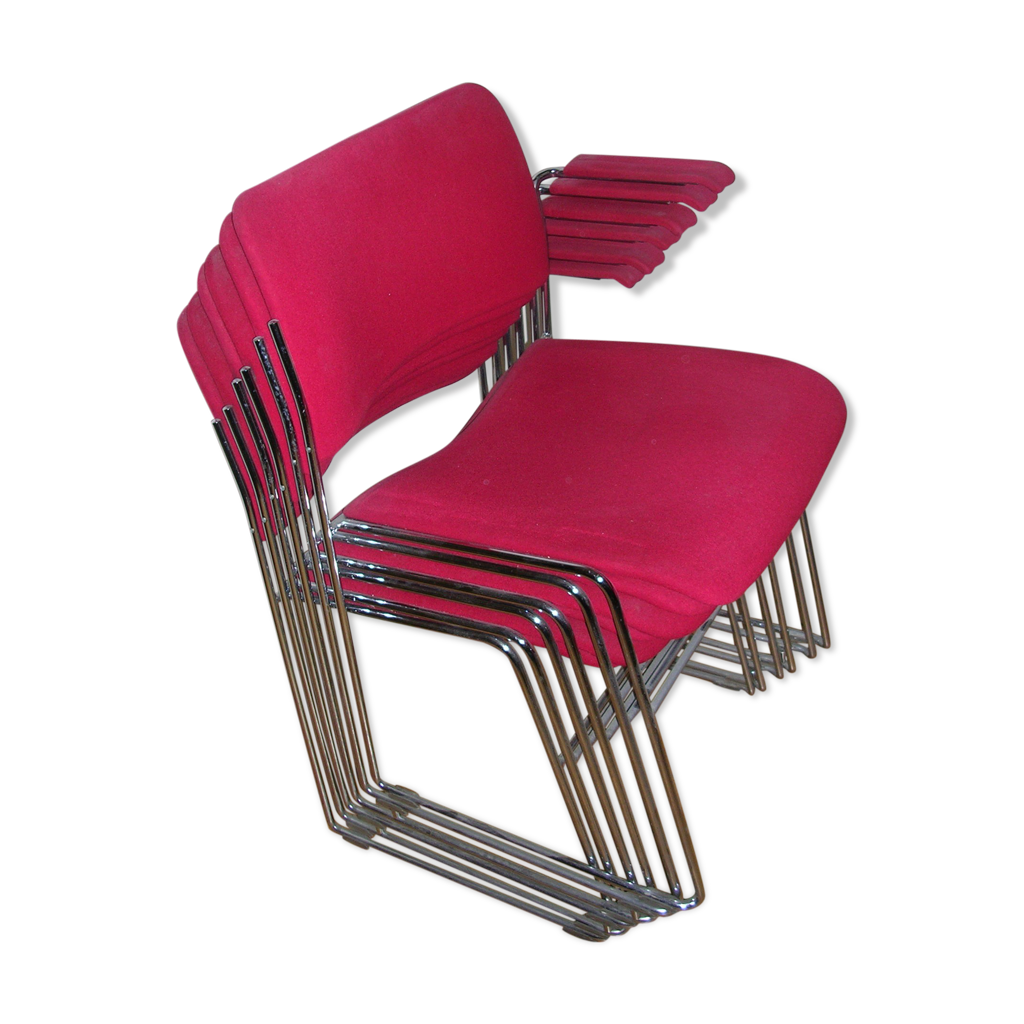 6 chaises modèle "40/4 chair" de David Rowland design | Selency