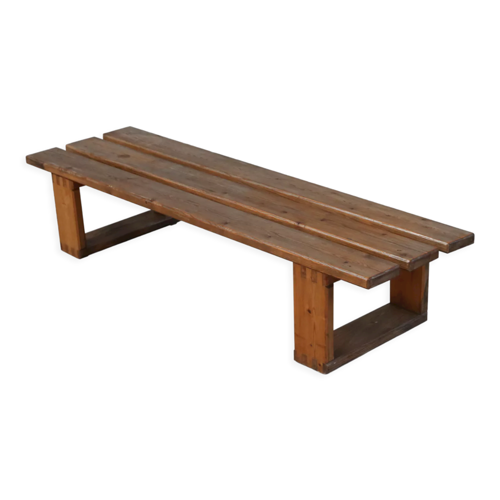 Banc en pin Ate van Apeldoorn années 1970 | Selency