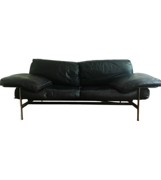 Canapé Diesis B&B Italia cuir noir | Selency