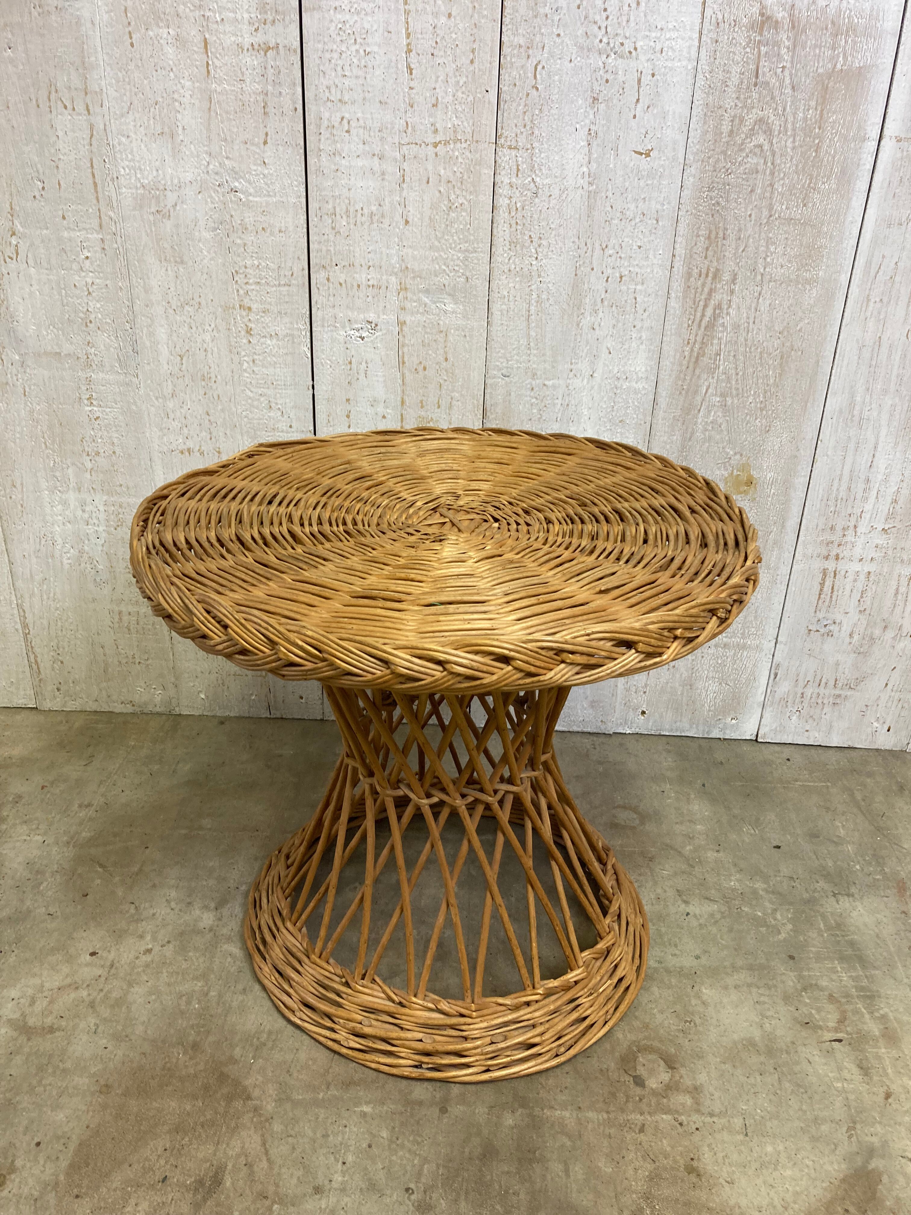 Table basse en osier | Selency