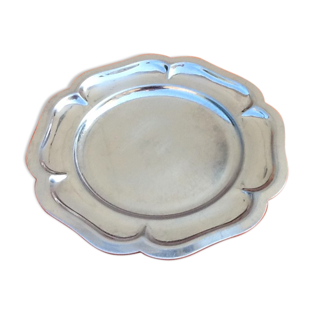 Plat de service service polylobe inox années 70 | Selency