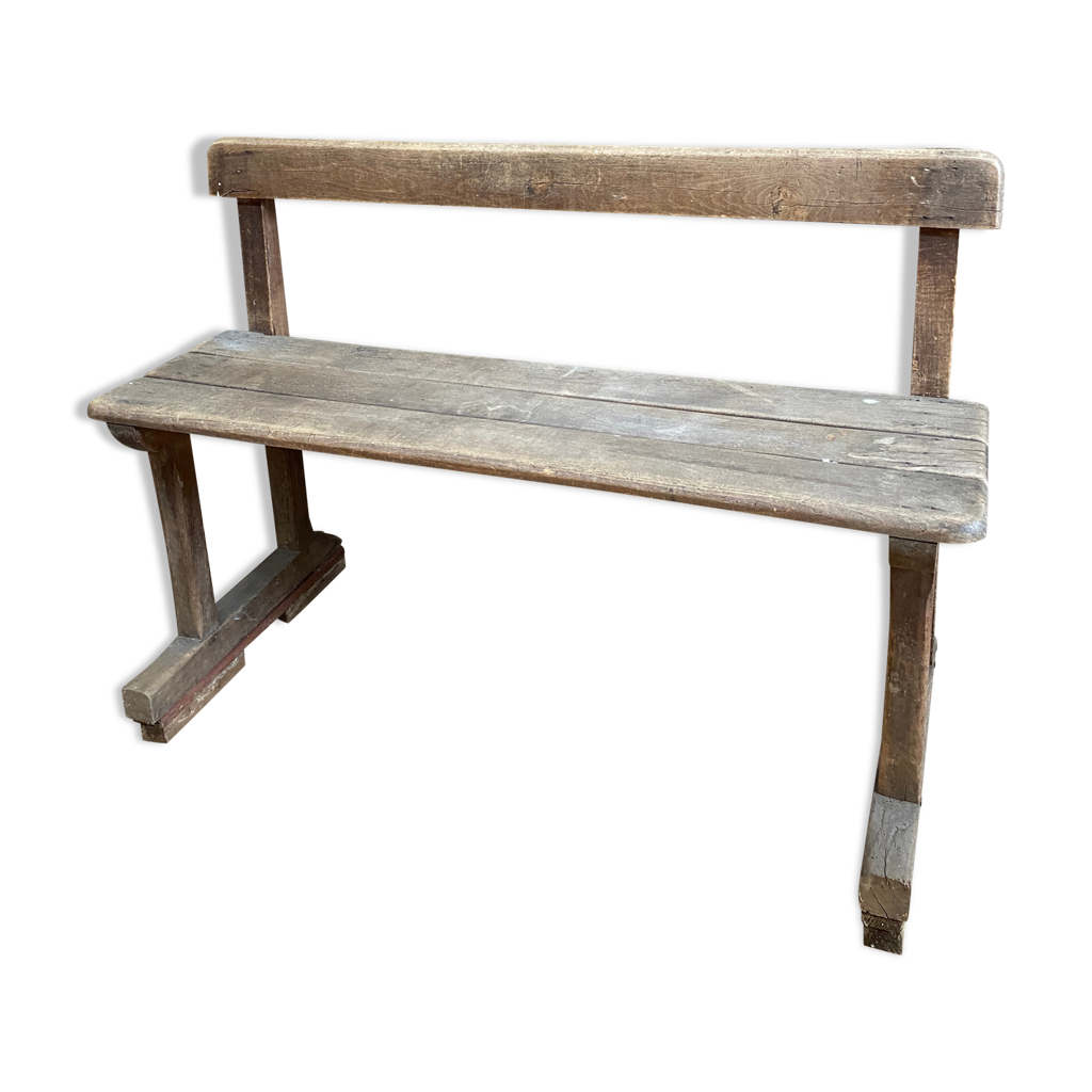 Banc ancien à dossier | Selency