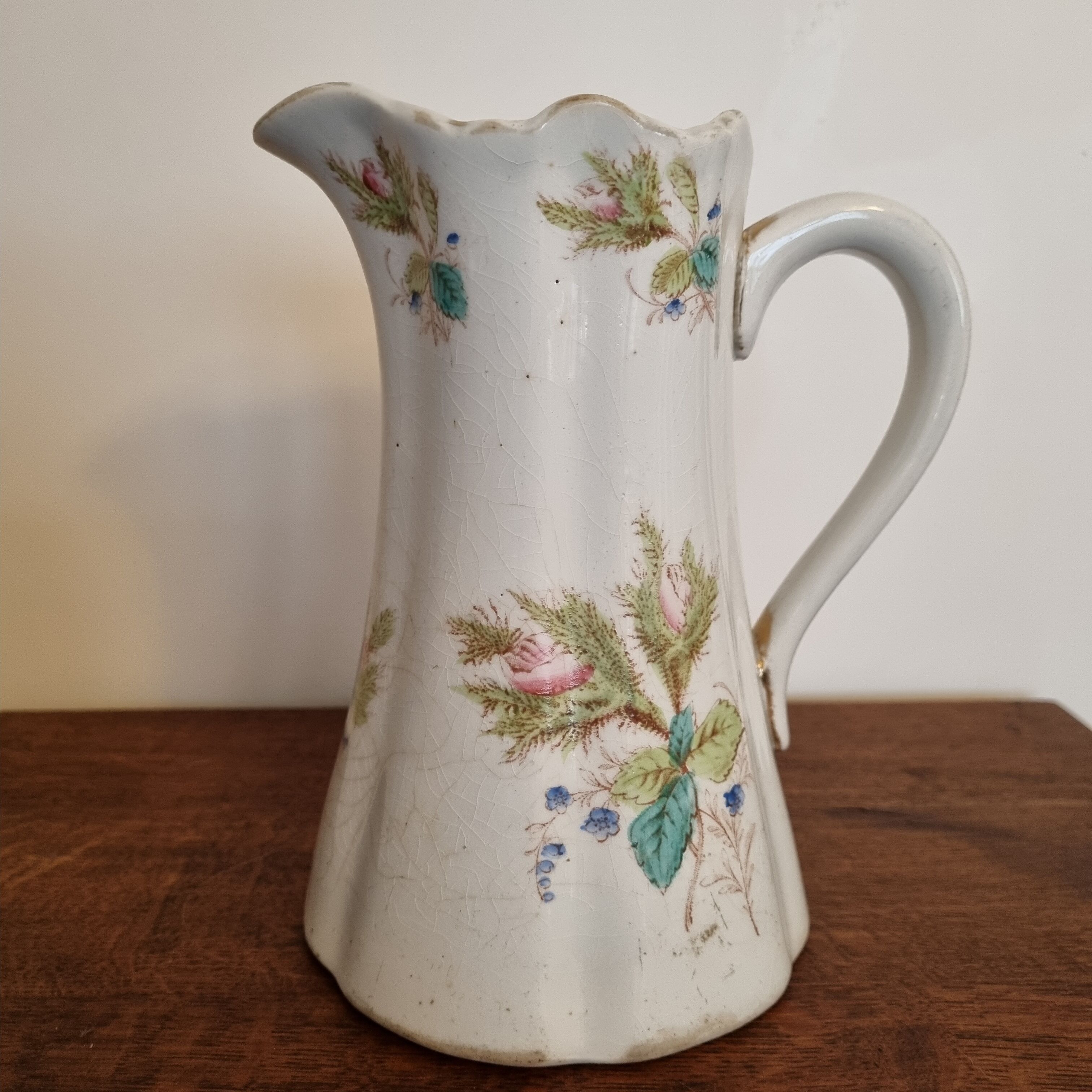Pichet ancien en faïence de Lunéville | Selency