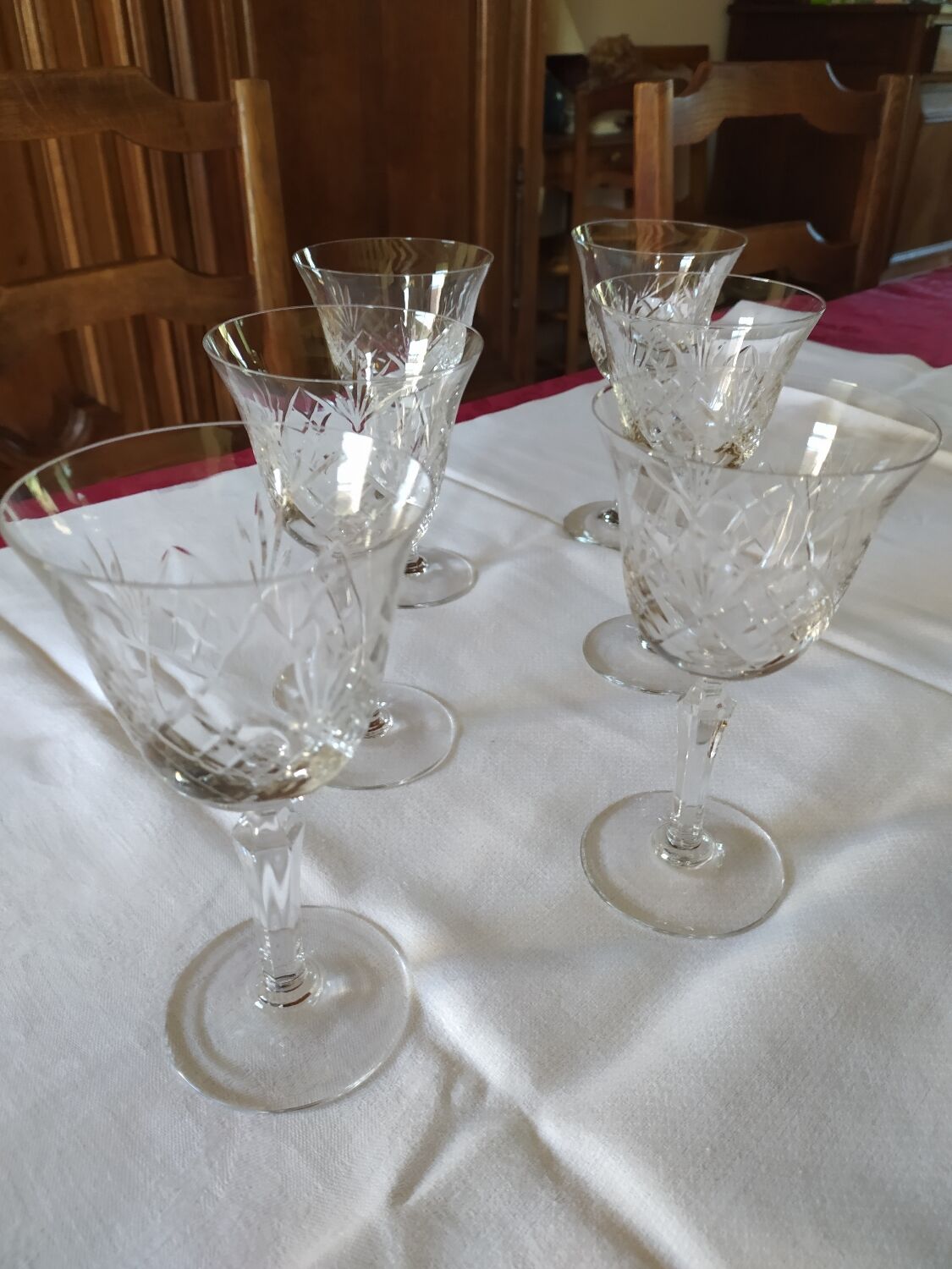 Verres à eau de la cristallerie de Bayel | Selency