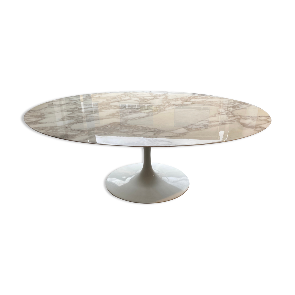 Table ovale en marbre Knoll Studio par Eero Saarinen | Selency