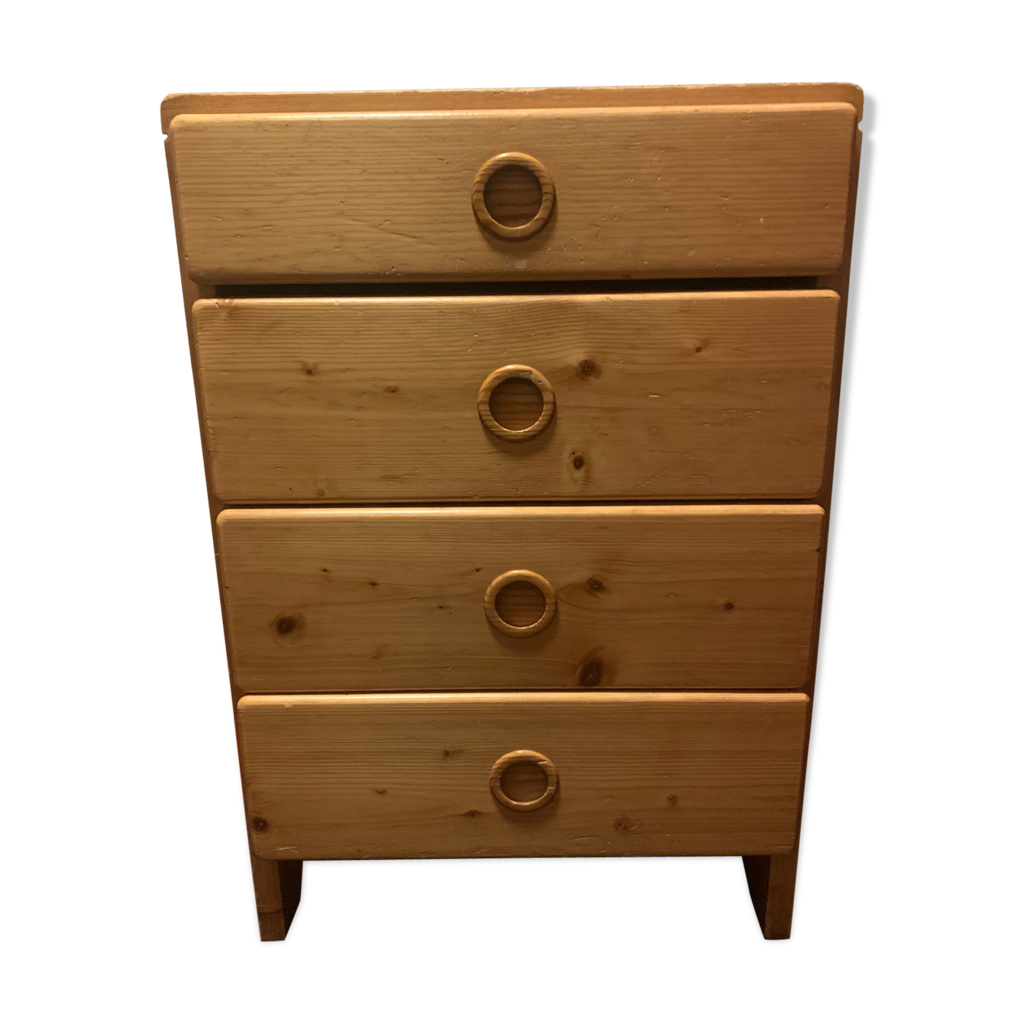 Commode en pin designer Charlotte Perriand 1960 | Selency