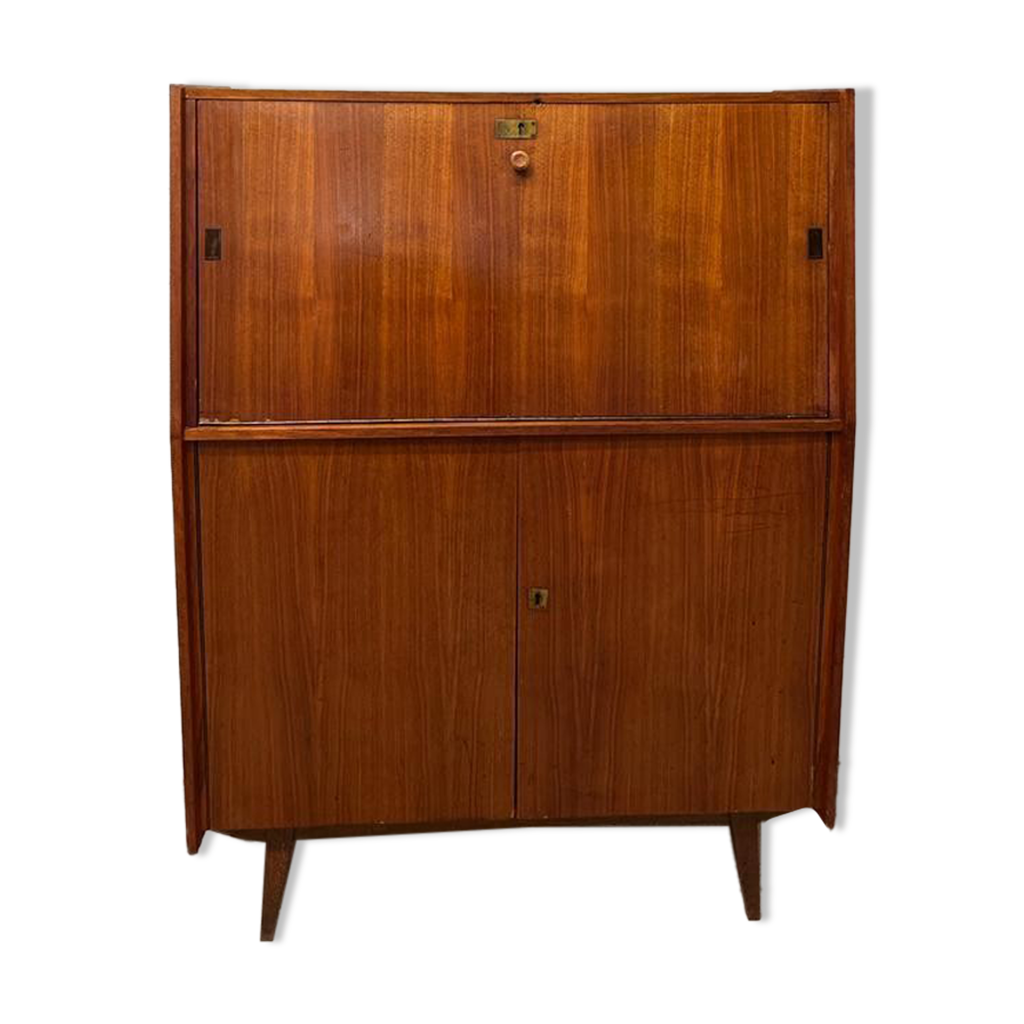 Secrétaire vintage placard commode bureau rétro | Selency