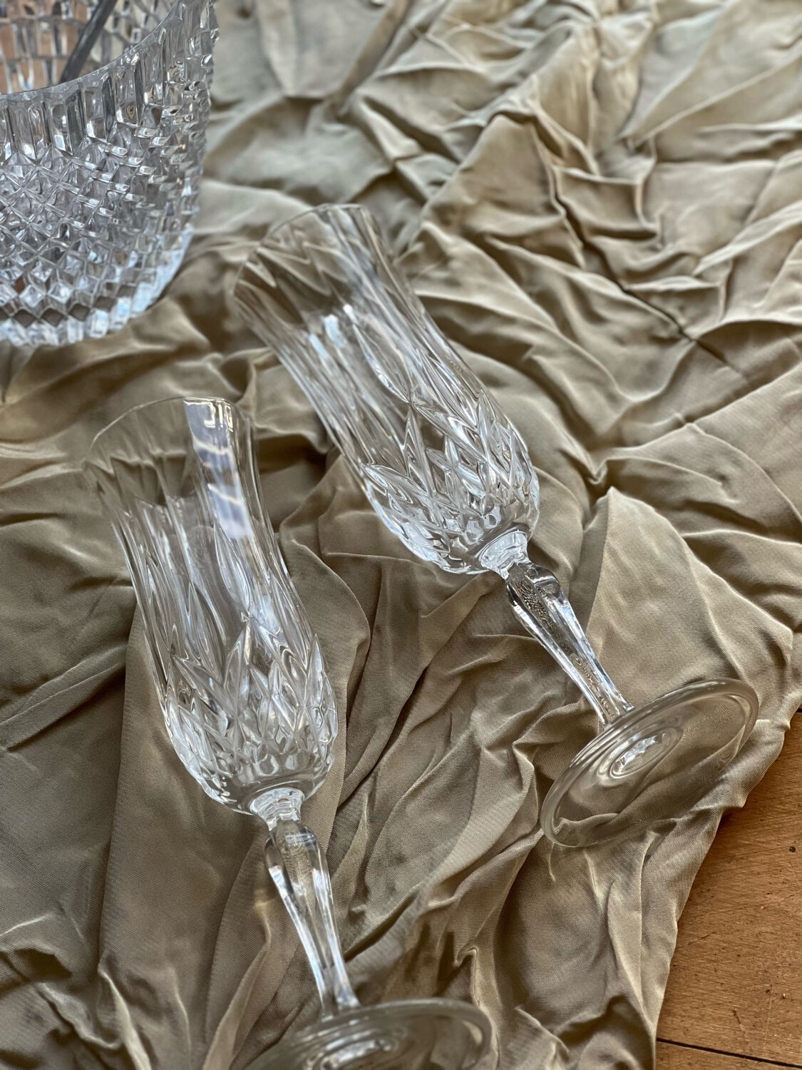 2 coupes à champagne RCR Royal Crystal Rock modèle Opéra | Selency