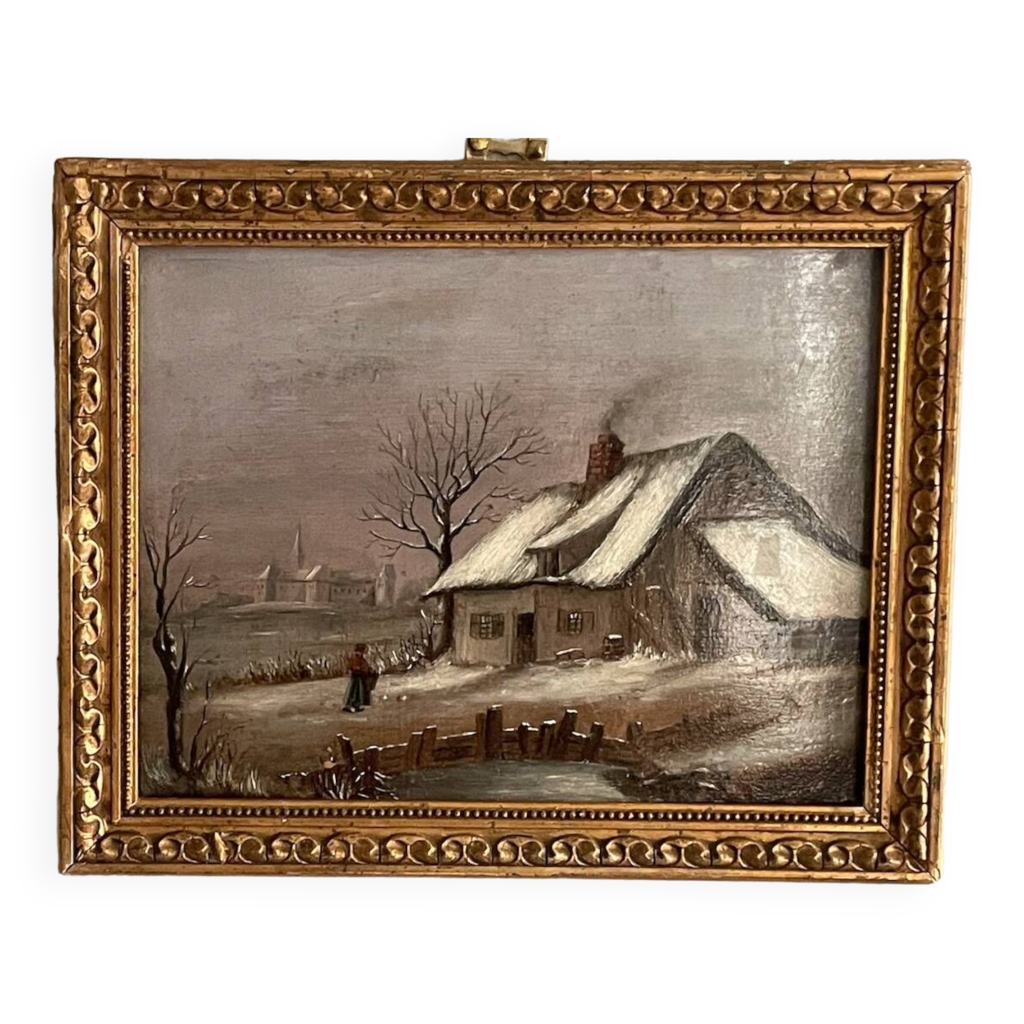 Tableau ancien sur bois | Selency