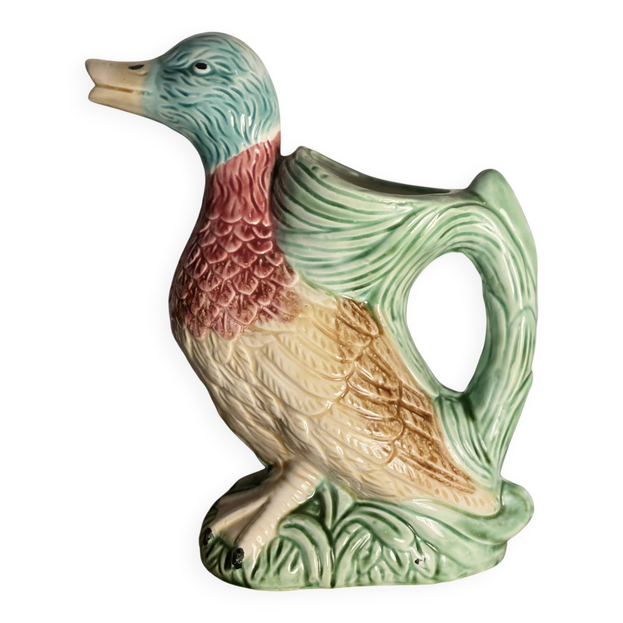 Pichet en barbotine canard | Selency