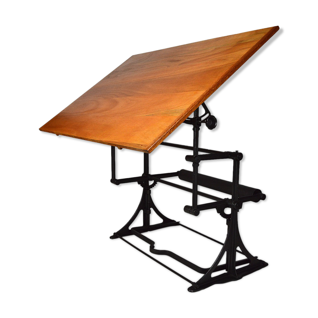 Table d'architecte industrielle à système d'hauteur ajustable ...