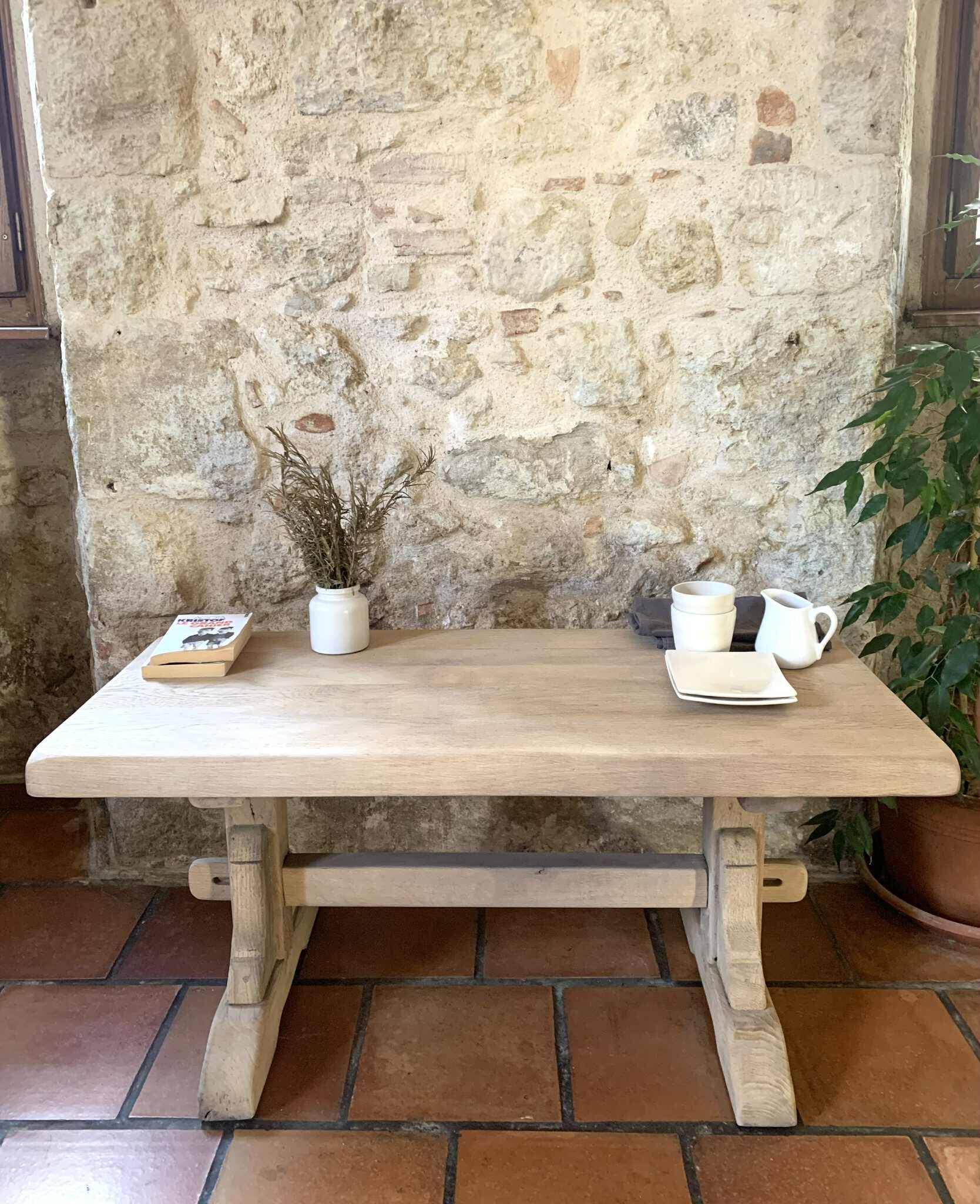 Table basse monastère en chêne massif | Selency