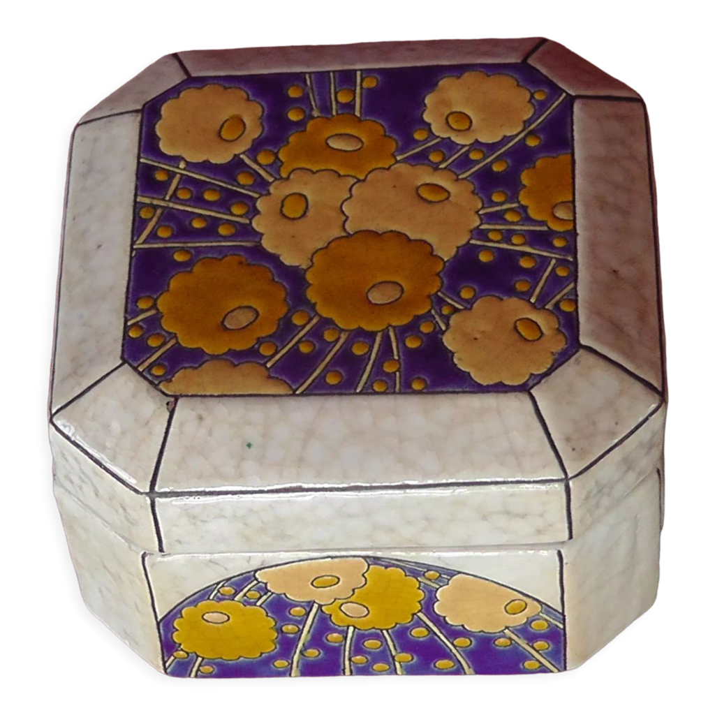 Boîte émaux de longwy art deco - 1934 | Selency