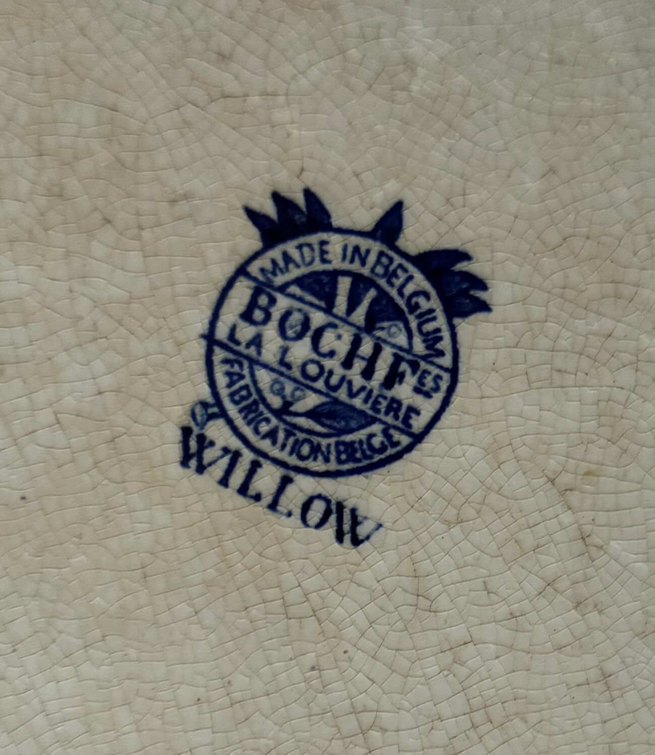 Plat en faïence belge Boch La Louvière | Selency