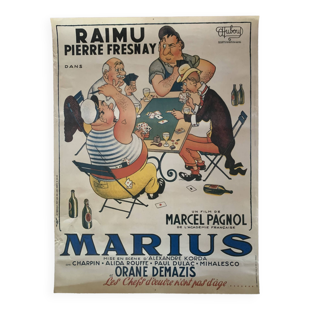 MARIUS - Affiche originale française du film - R1987 | Selency