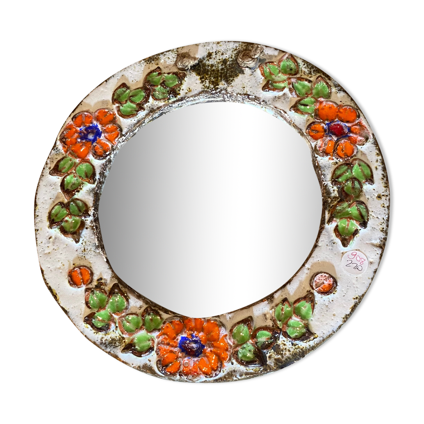 Miroir rond en céramique Les Argonautes 20cm | Selency