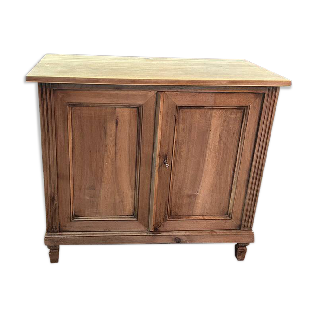 Buffet en Noyer et Chêne Massif Décapé | Selency