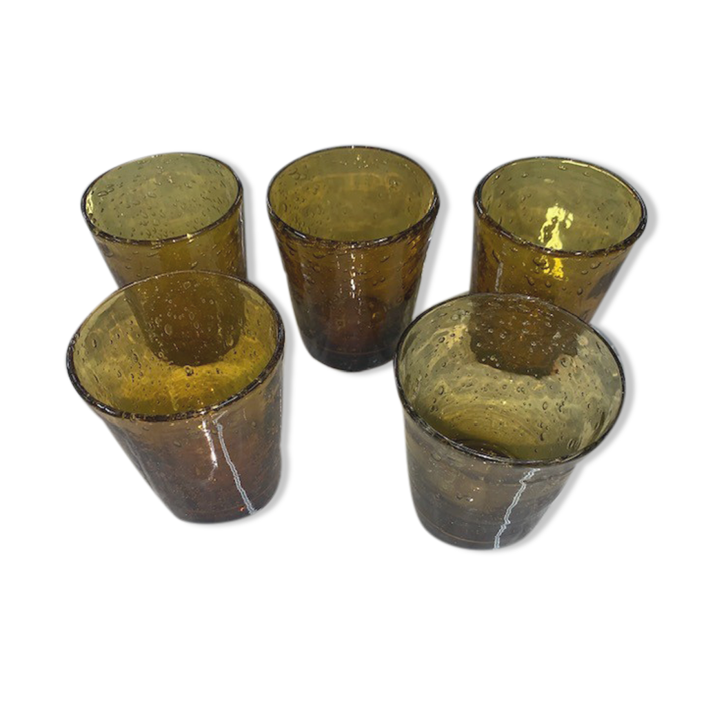 Lot de 5 verres en verre Biot | Selency