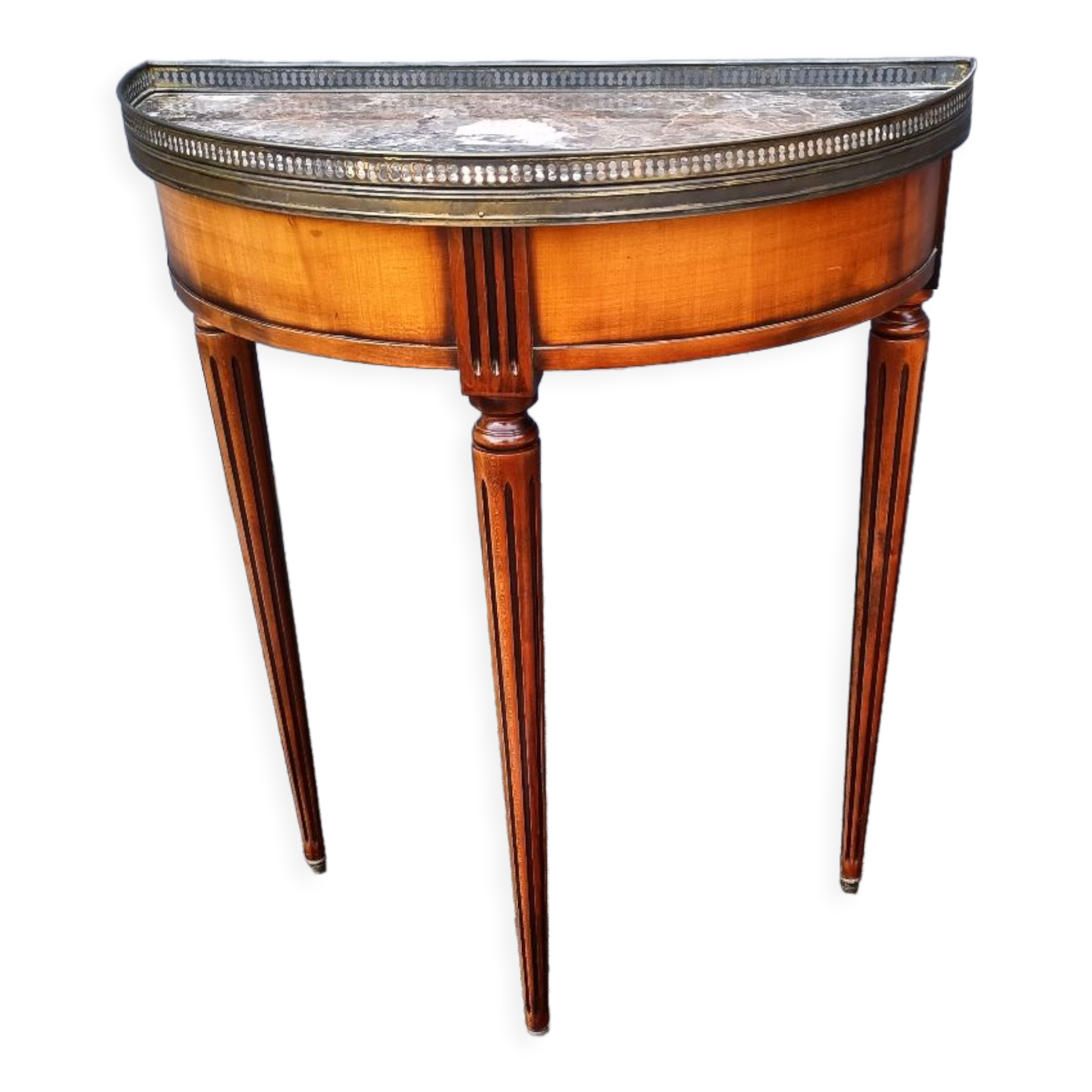 Console ancienne plateau marbre style Louis XVl | Selency