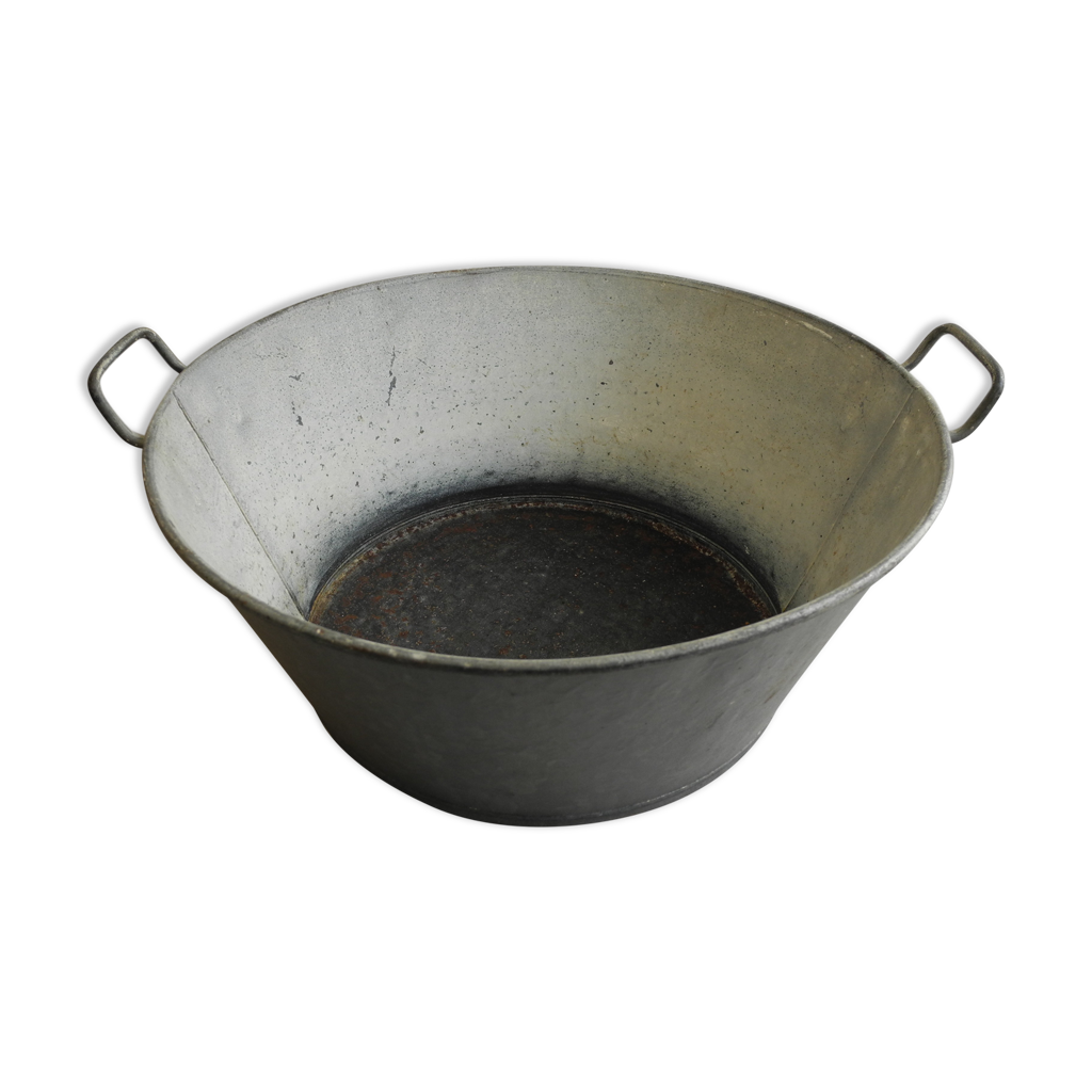 Bassine en zinc old zinc basin déco | Selency