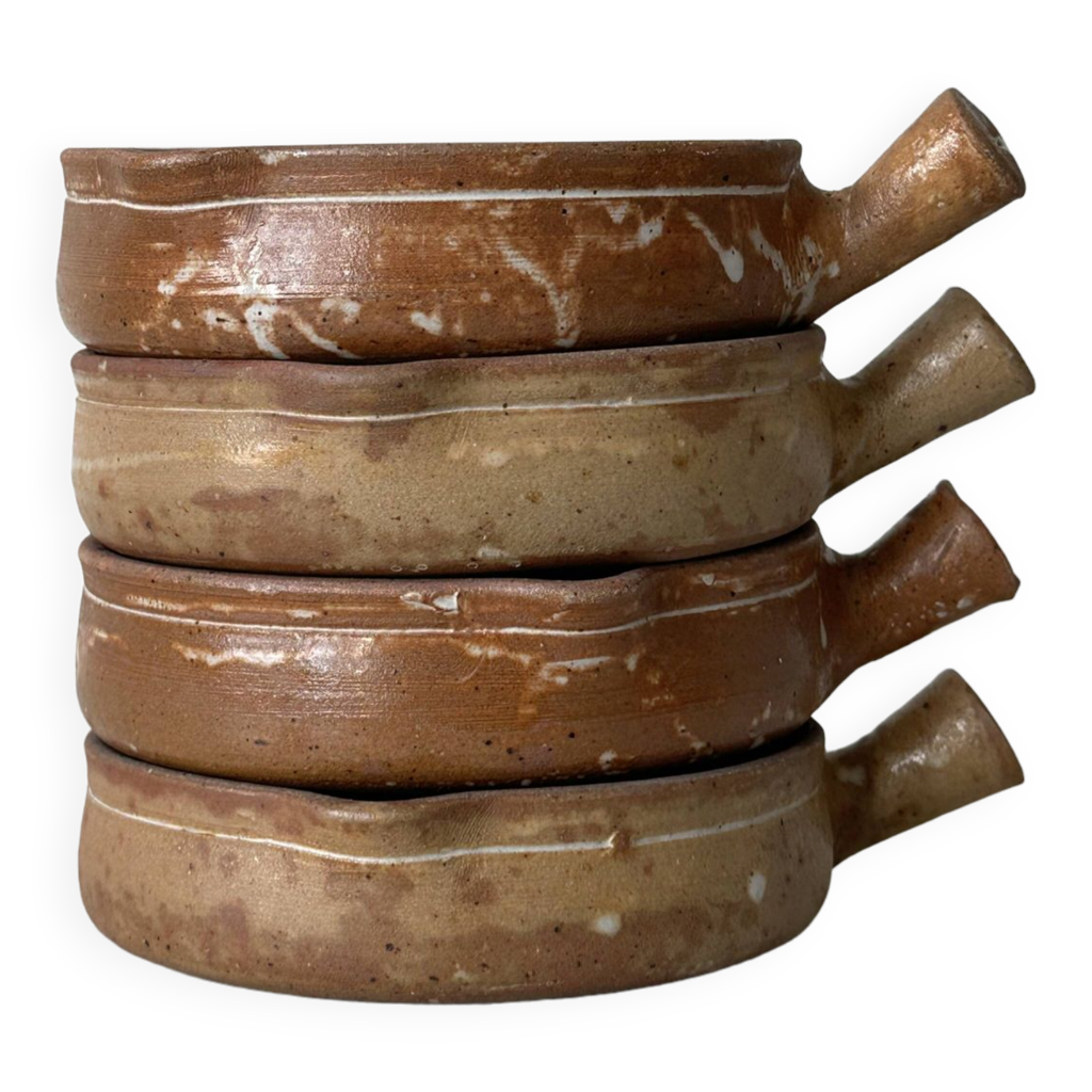 4 petits caquelons - poêlons en céramique ancienne | Selency