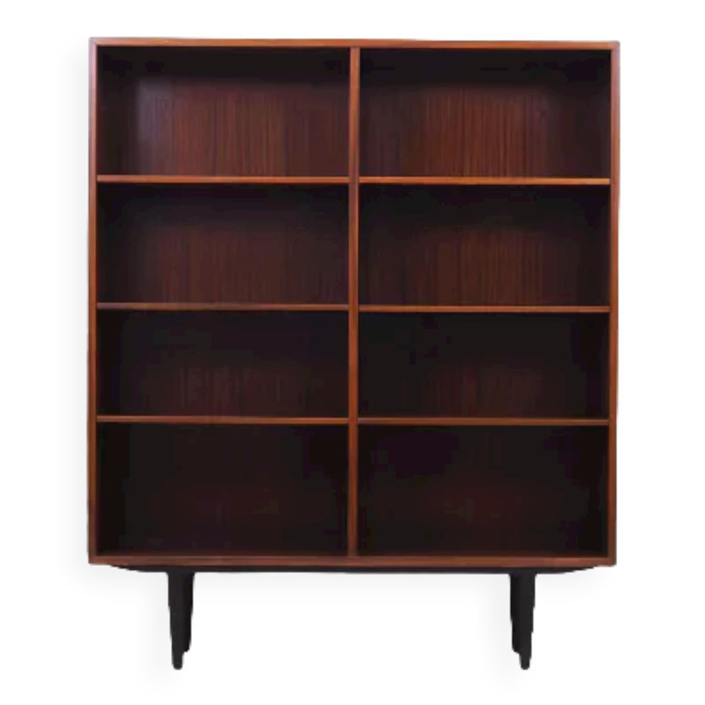 Mahogany bookcase, Danish design, 1970s, production: Omann Jun | Selency