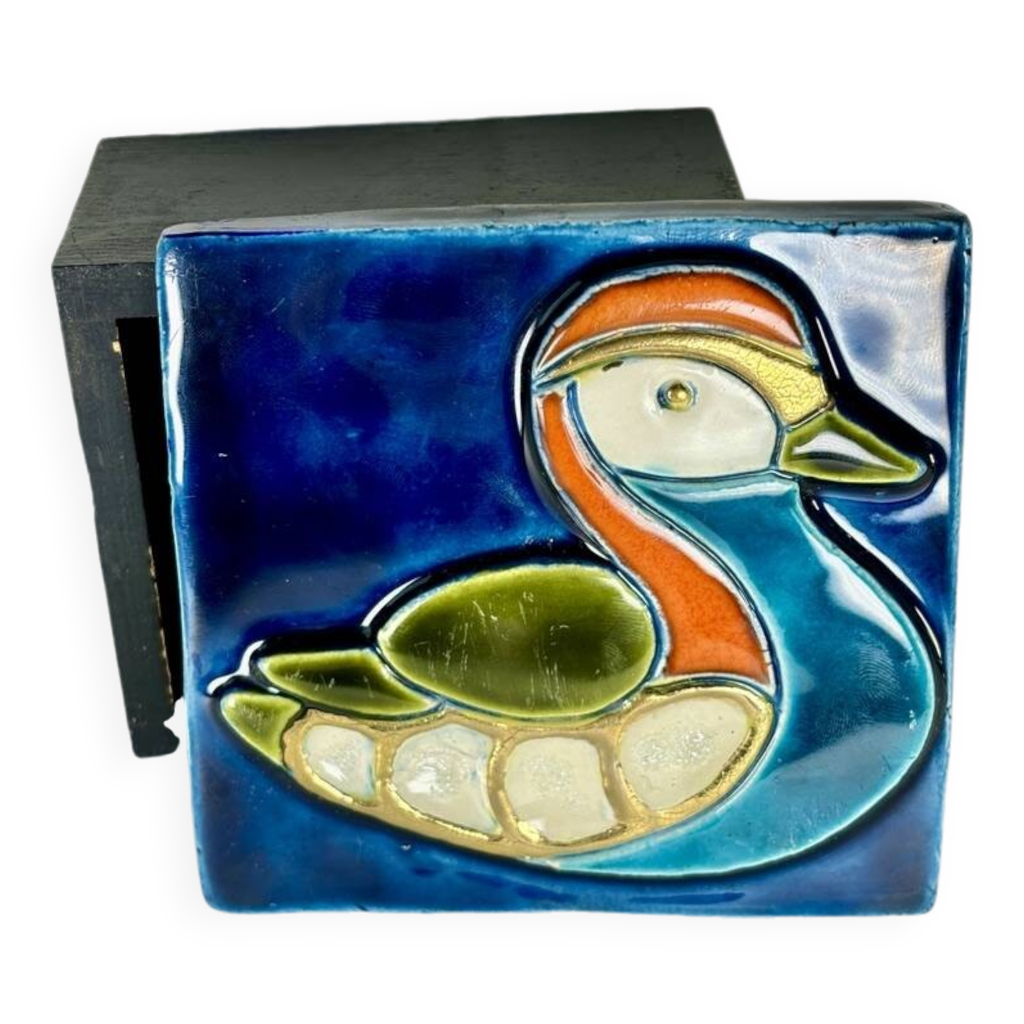 Mithé Espelt à boite Bijoux céramique France 1965 | Selency