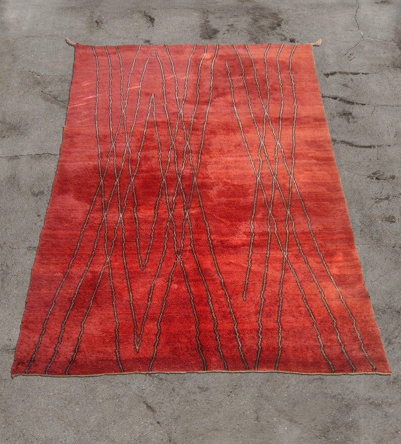 Tapis Mrirt, tapis Beni ourain marocain 150/250cm | Selency