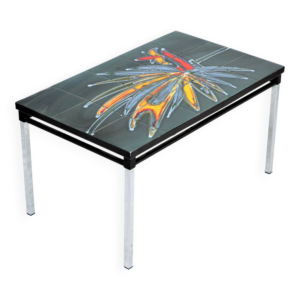 Table basse table d’appoint carrelage céramique vintage design belarti ...