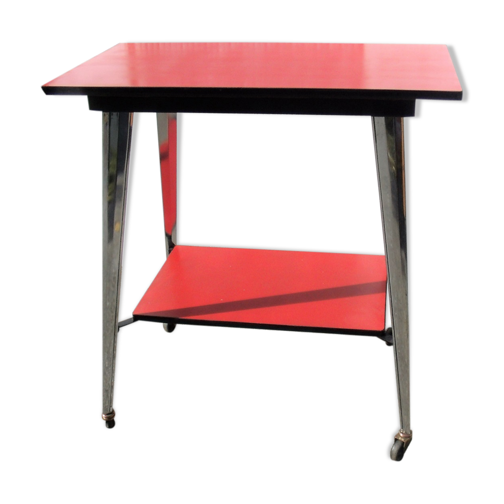 Table chrome et formica vintage 1970 | Selency