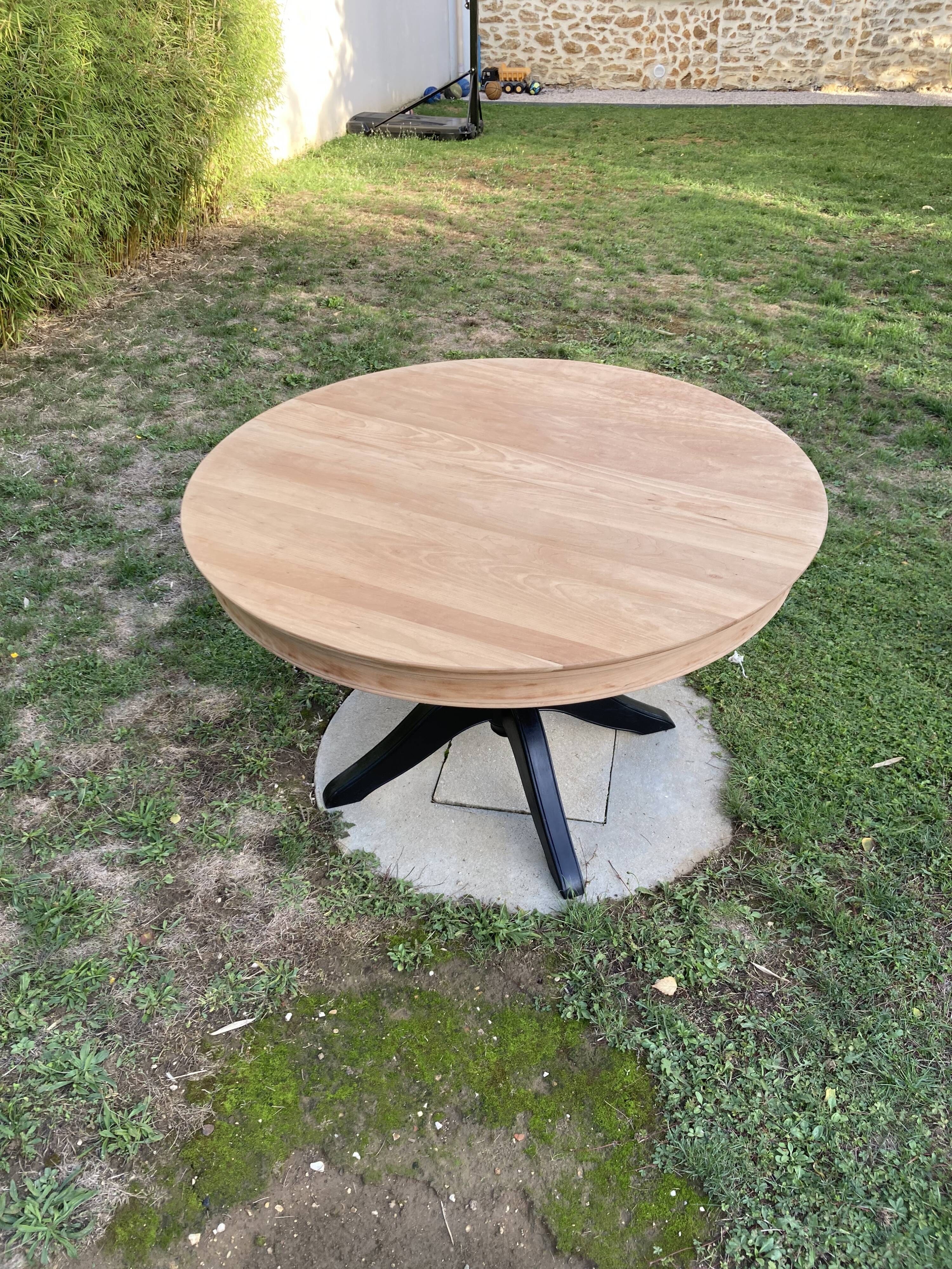 Table ronde bois massif extensible | Selency
