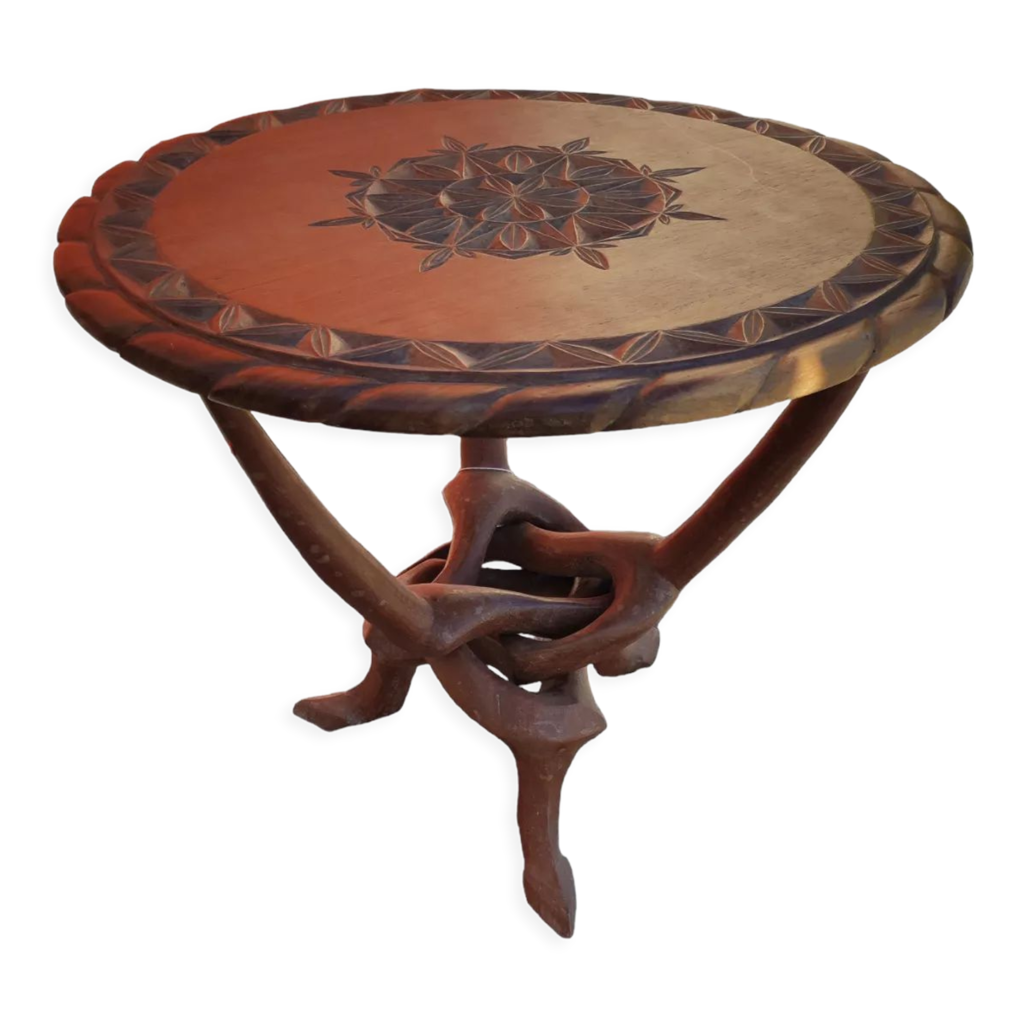 Table basse trépied Afrique | Selency