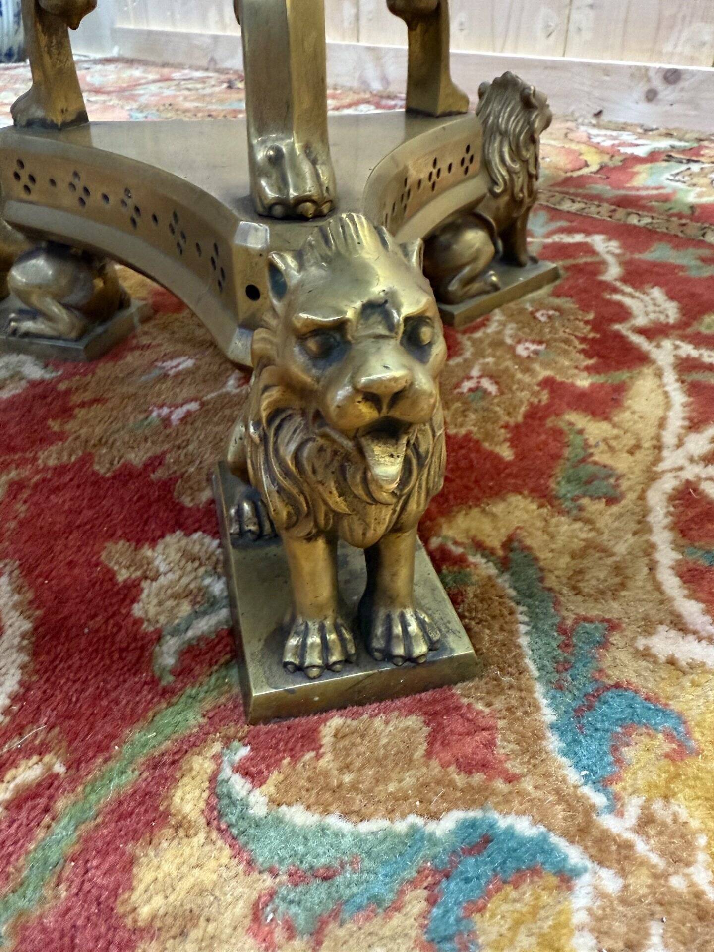 Guéridon tripode Empire en bronze | Selency