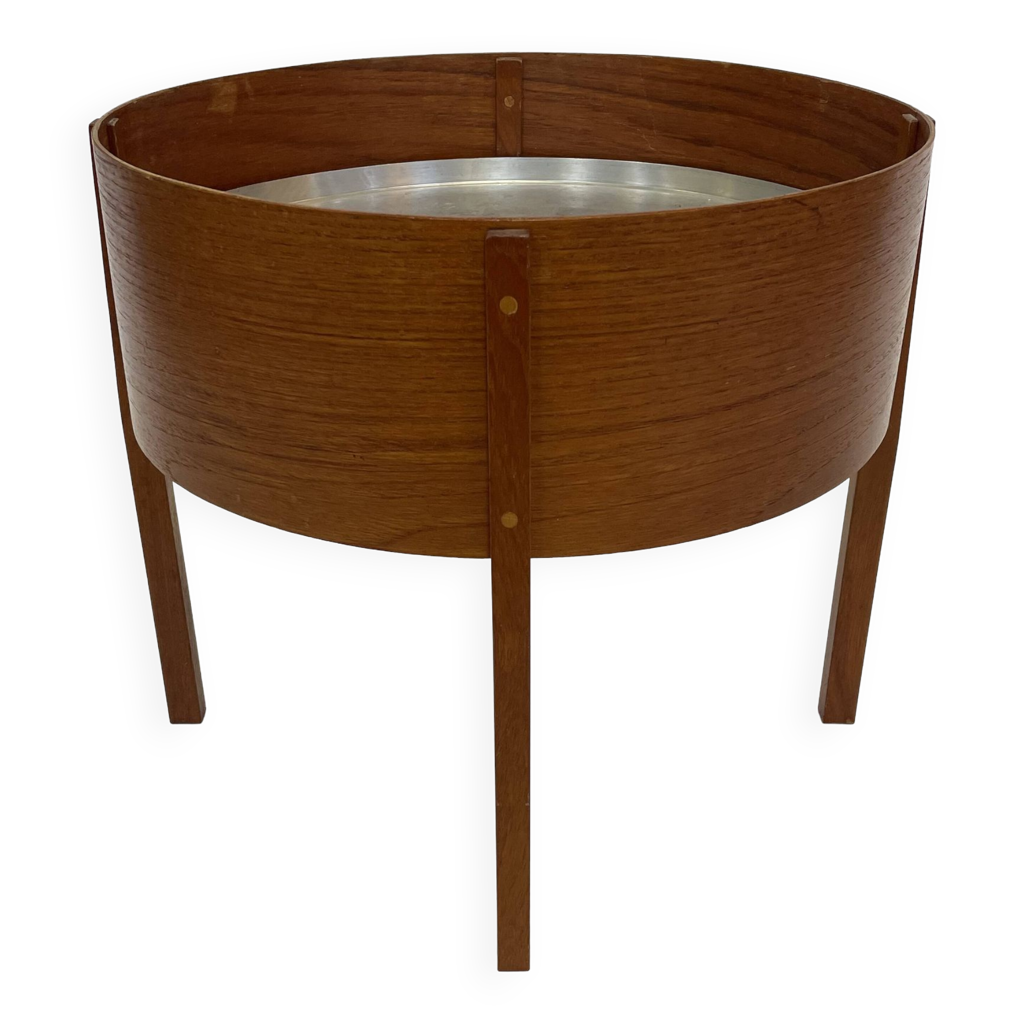 Jardinière vintage en teck design des années 60 | Selency